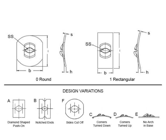 Speed Nut Push On Std Dia .097 to .103 P.O