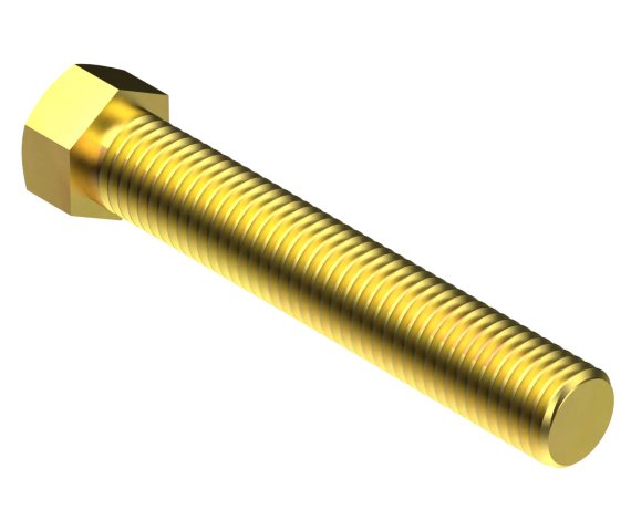 Hex Head Cap Screws M16 x 2.00 x 130 DIN 933 8.8 Steel ZY6