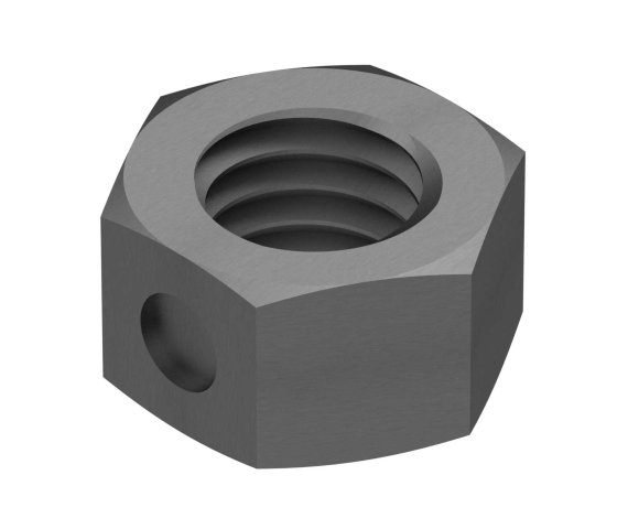 Center Lock Hex Nuts 1/4-20 x 1/4 in 18-8 SS