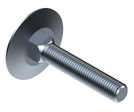 Elevator Bolts 5/16-18 x 2-1/2 in 2 Steel ZC3