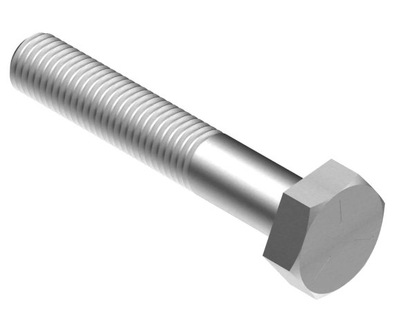 Hex Head Bolts 1-8 x 4-1/2 in A193 B7 SteelCad