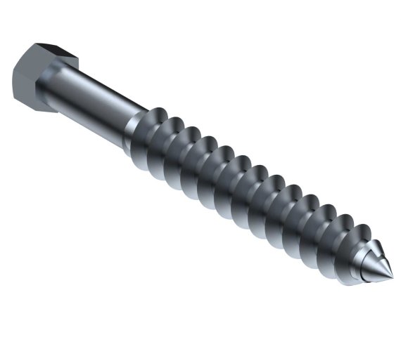 Hex Head Lag Screws 1/2-6 x 1-1/2 in Steel ZC3