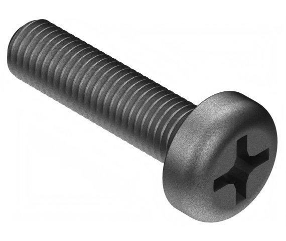 Pan Head Machine Screws #10-24 x 5/16 in SteelZC