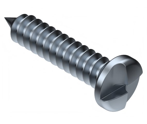Pan Head Sheet Metal Screws #14 x 1 in SteelZC