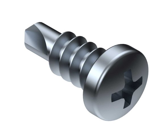 Pan Head Sheet Metal Screws #6-20 x 3/8 in Steel ZC3