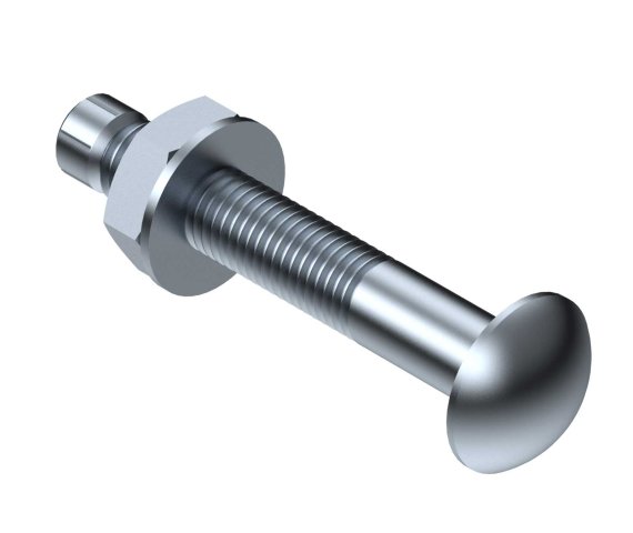 Round Tension Control Bolts 3/4-10 x 2 in F3125 A325 SteelHDG