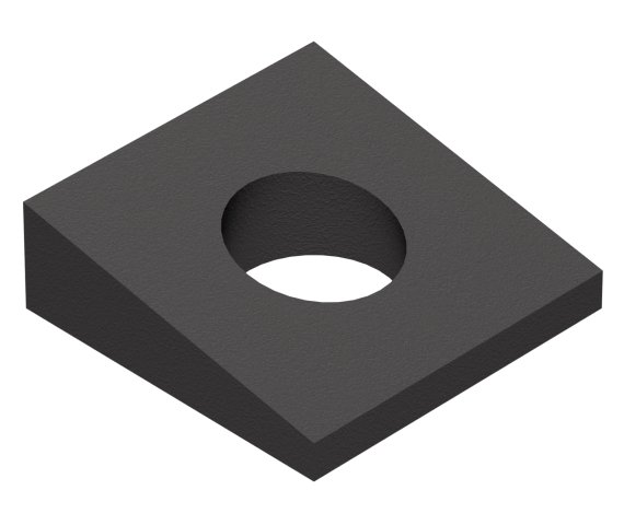 Square Beveled Washers 1/2 x 1-1/4 in Malleable Iron
