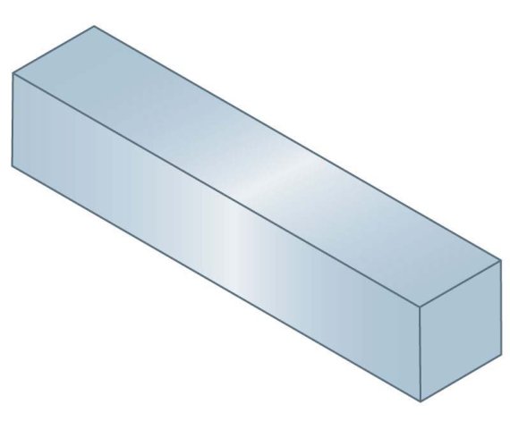 MAK-A-KEY Key Stock 1/4 x 1/4 x 3 ft Cbn Steel ZC Triv Ovrsz