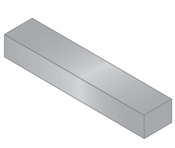 MAK-A-KEY Key Stock 18 mm x 11 mm x 1M 316 SS Undrsz