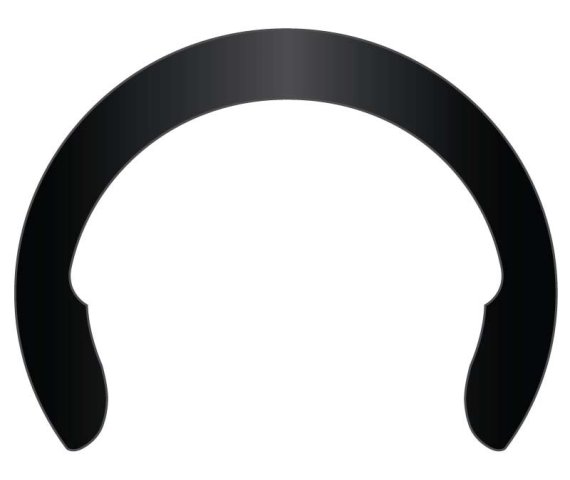 Crescent External Retaining Ring Clip 3/4 Spring Steel Phos