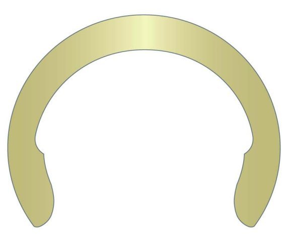 Crescent External Retaining Ring Clip 15/64 Spring Steel ZY