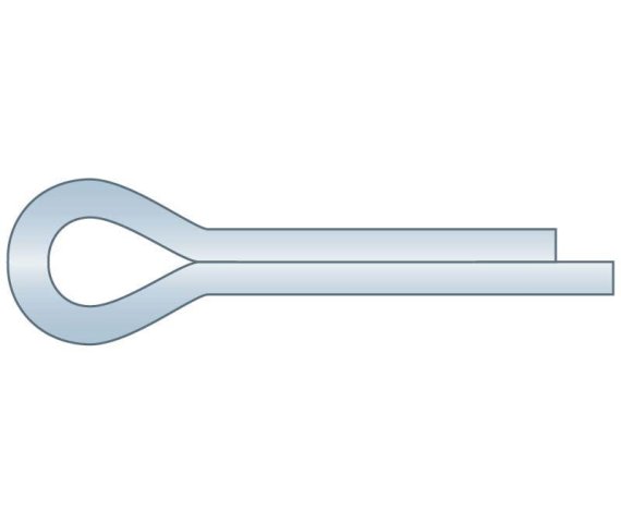 Cotter Pin M10 x 140 Carbon Steel Zinc Clear DIN 94