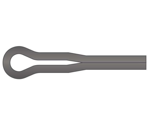 Cotter Pin Self-Locking 5/32 x 1-1/4 Carbon Steel Plain