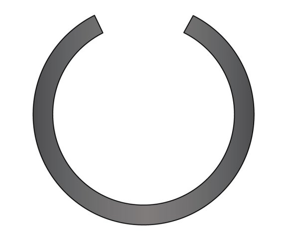 Round Internal Retaining Ring M70 Spring Steel