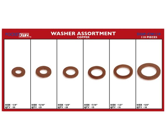 Washer Asst CP PL 110pc