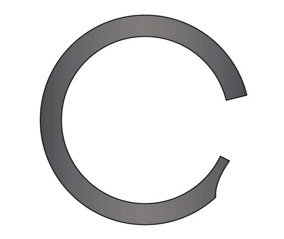 Spiral Retaining Ring Internal 1-Turn HD 1 Steel
