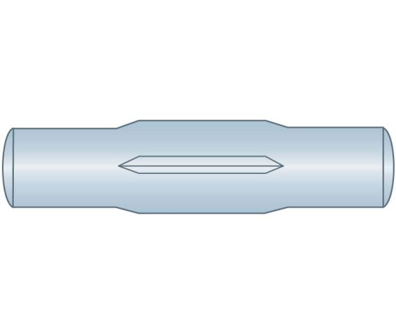Groove Pin 1/4 x 5/8 Type E Low Carbon Steel Zinc Clear