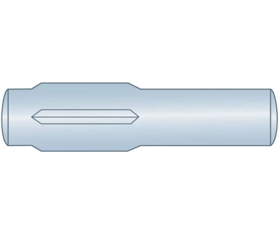 Groove Pin 3/8 x 1 Type H Low Carbon Steel Zinc Clear