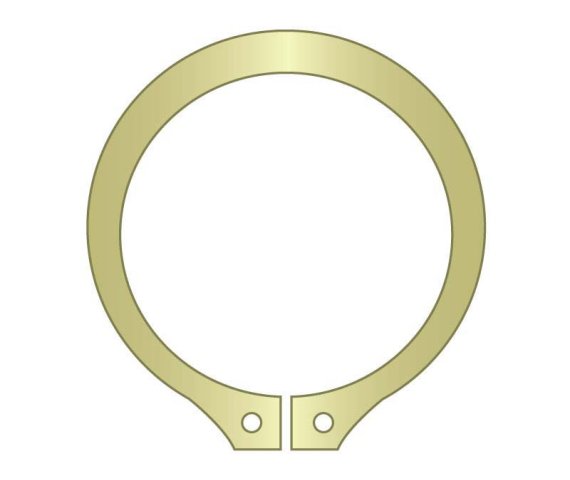 Snap Retaining Ring External 1/2 Steel Zinc MS16624