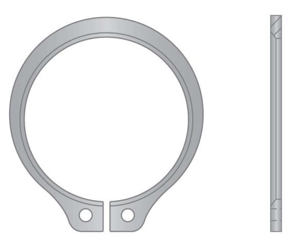 Snap Retaining Ring Beveled External 1-7/16 SS PV MS16630