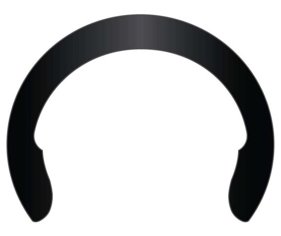 Crescent External Retaining Ring Clip 1 Spring Steel Phos