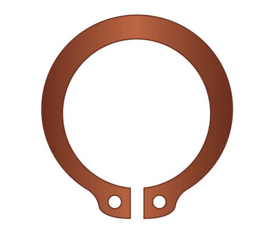 Snap Retaining Ring External Heavy Duty 1/2 Copper MS3217