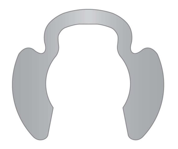 Poodle External Retaining Ring Clip 1/4 Spring Steel Z3