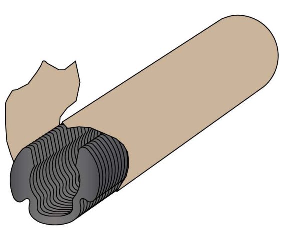 Poodle External Retaining Ring Clip LD 1 Phos 100 Pc Stk
