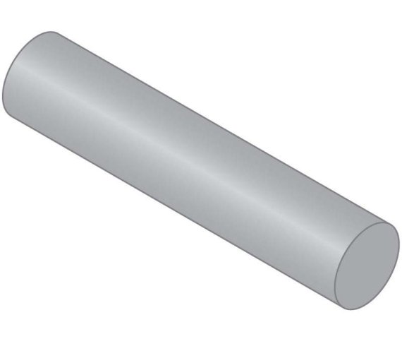 MAK-A-PIN Round Key Stock 1/2 x 1 Ft Stainless Bilateral