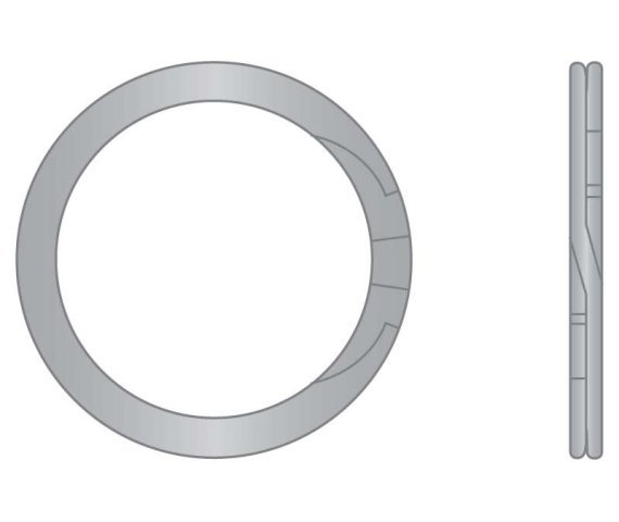 Spiral Retaining Ring External HD 1-1/8 Stainless Steel