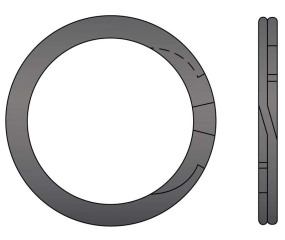 Spiral Retaining Ring External M/HD 1-3/4 Steel