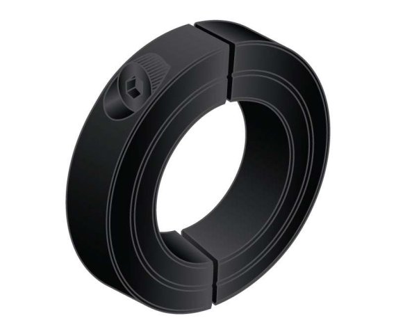 Double Split Collar 2-1/16 x 1-1/4 x 1/2 Steel Black Oxide