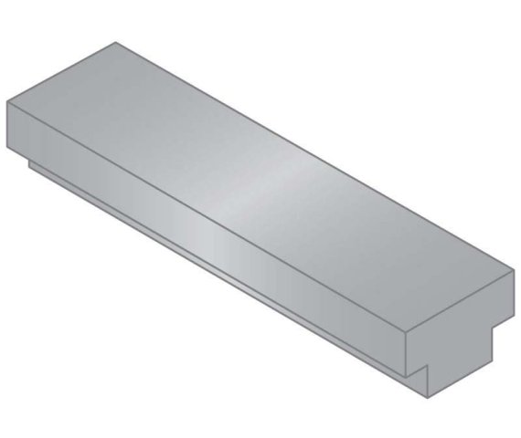 MAK-A-KEY Step Key Stock .375 x .192 x 1 Ft Type 1 316 SS316