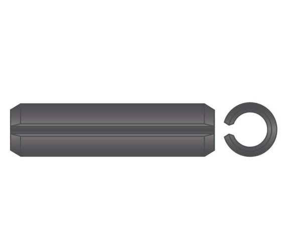 Slotted Spring Pin M6 x 20 Carbon Steel Phosphate ISO 8752
