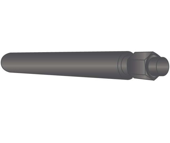 Taper Pin Threaded Ext #10 x 4-1/4 Carbon Steel w Nut