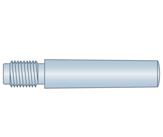 Taper Pin Threaded Ext #12 x 3 Carbon Steel Zinc Clear