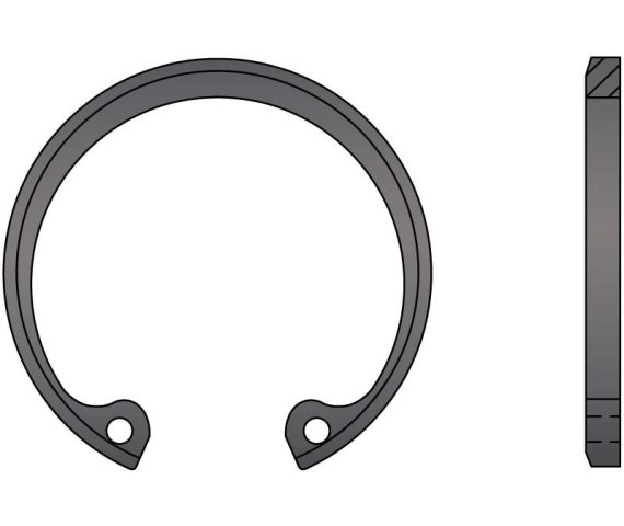Housing Retaining Ring Beveled Internal 1-3/16 Steel PH