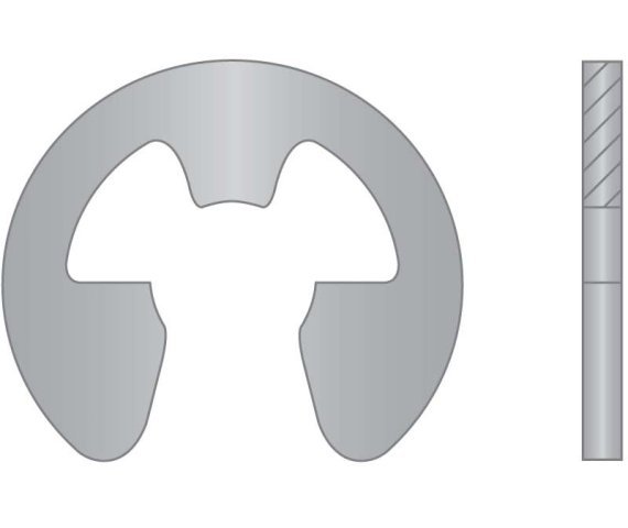 E-Clip Special External Retaining Ring Clip 1/16 SS PV