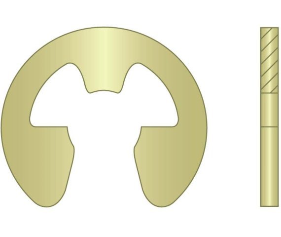 E-Clip Special External Retaining Ring Clip 3/16 CS ZY