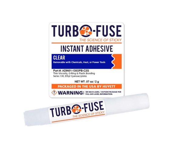 Instant Adhesive Turbo-Fuse 130 O-Ring/Plastic Bond Clr 2g