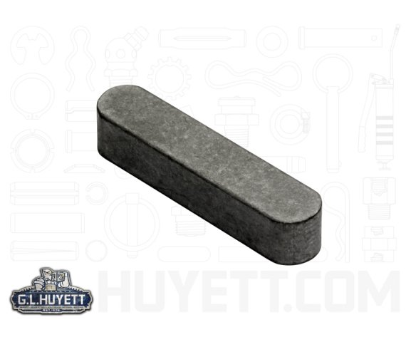 Machine Key 1/4 x 1/4 x 3 Form A SS300 PL UN