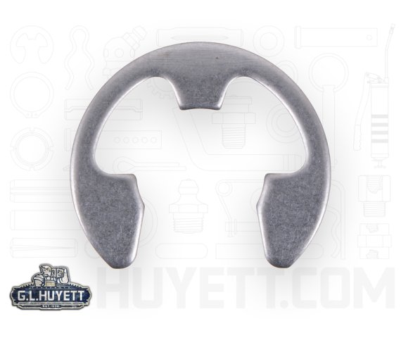 E-Clip Bowed External Retaining Ring Clip 3/16 SS PL