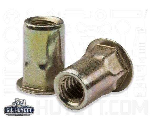 Rivet Nut Half Hex CAH #8-32 x 130 Y3 50 Pack