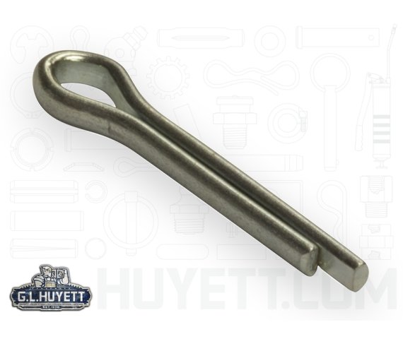 Cotter Pin 1/8 x 5/8 Carbon Steel Zinc Clear