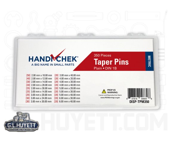 Metric Taper Pin Assortment 350pc