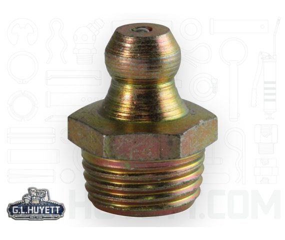 Grease Fitting Thread Forming S10x1 Steel Zinc Yellow