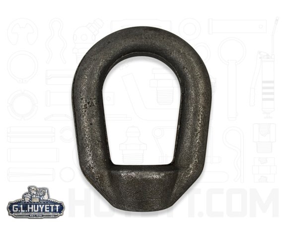 Lifting Eye Nut, 5/8-11, Bail: 1/2, 1045 Steel, Self Colored