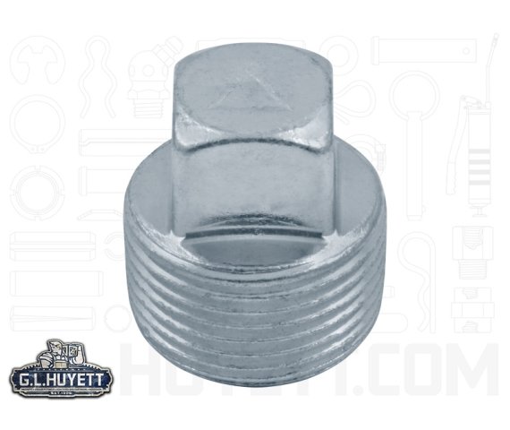 Pipe Plug 3/4 Square Head ASME B16.14 Steel ZC Triv
