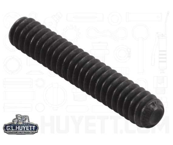 Headless Set Screws 1-8 x 2 in Steel Black Oxide