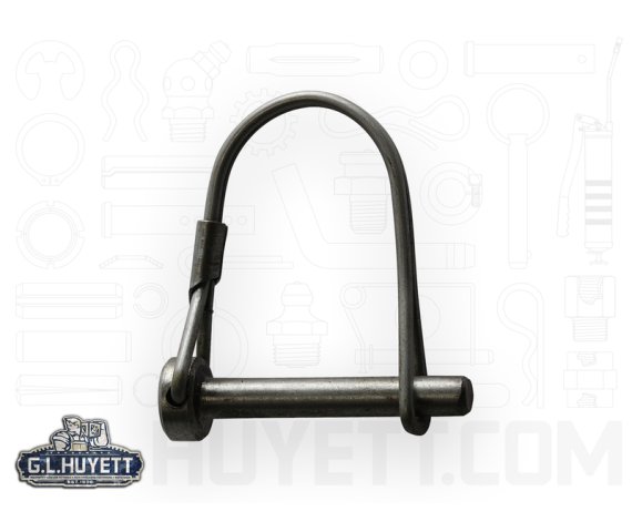Snap Safety Pin Round Two Wire 1/4 x 1-3/4 300 SS PV
